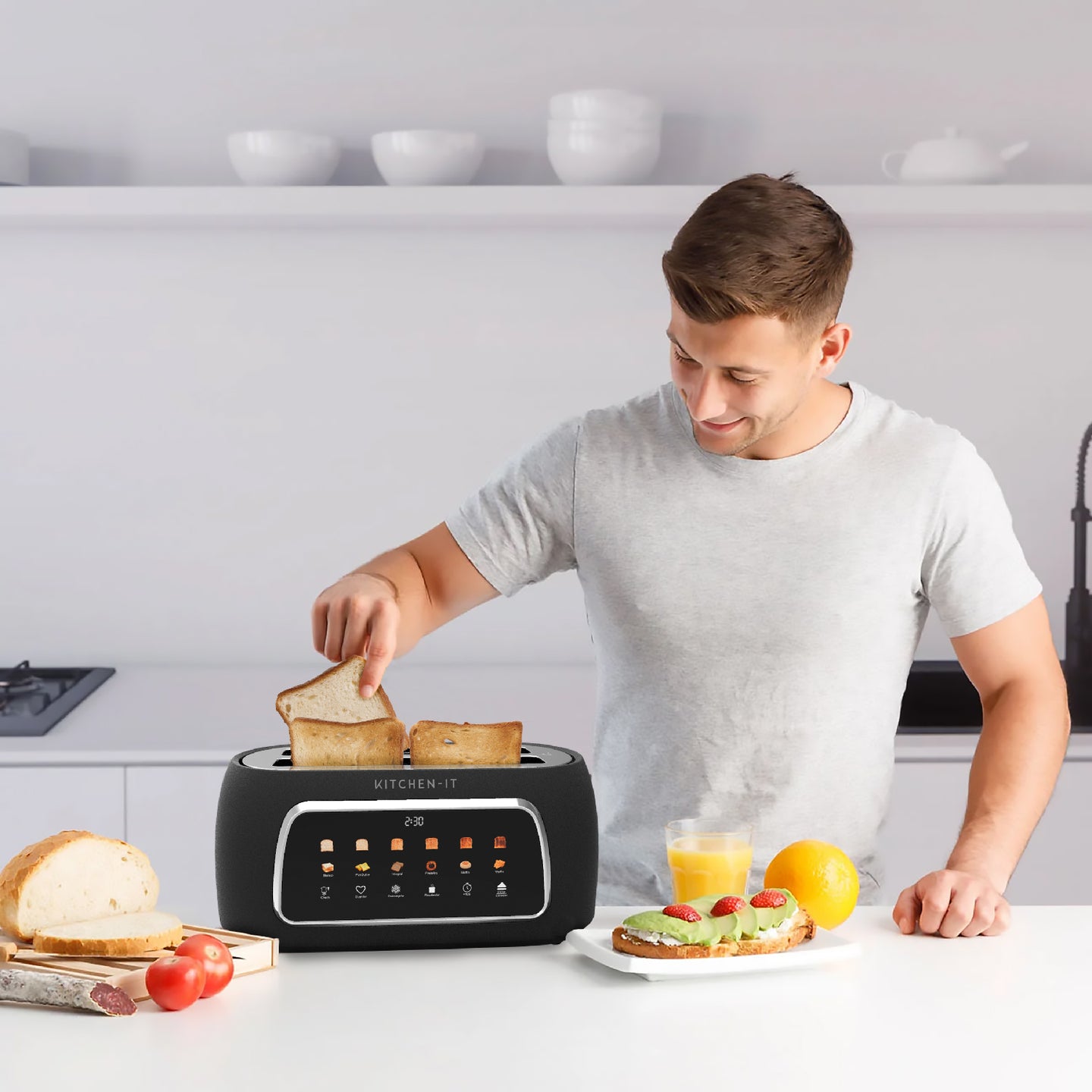Tostador de Pan Digital Smart Toast - 100% Automático – Kitchen-It